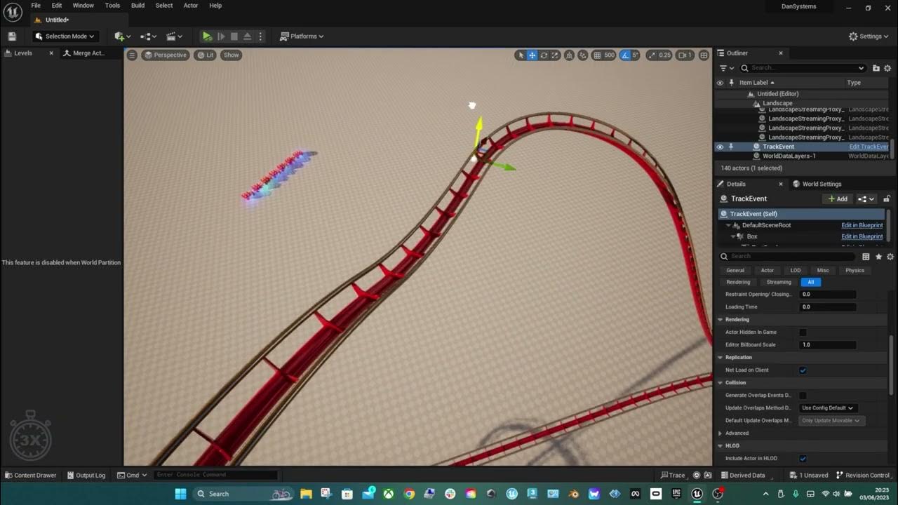 Custom UE5 Rollercoaster system (NL2 import) - YouTube