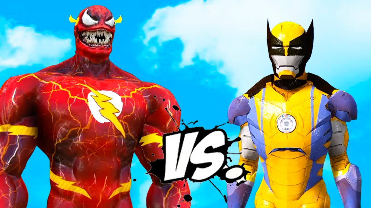 Flash - Venom vs Iron - Wolverine - Epic Suoerheroes Battle - YouTube