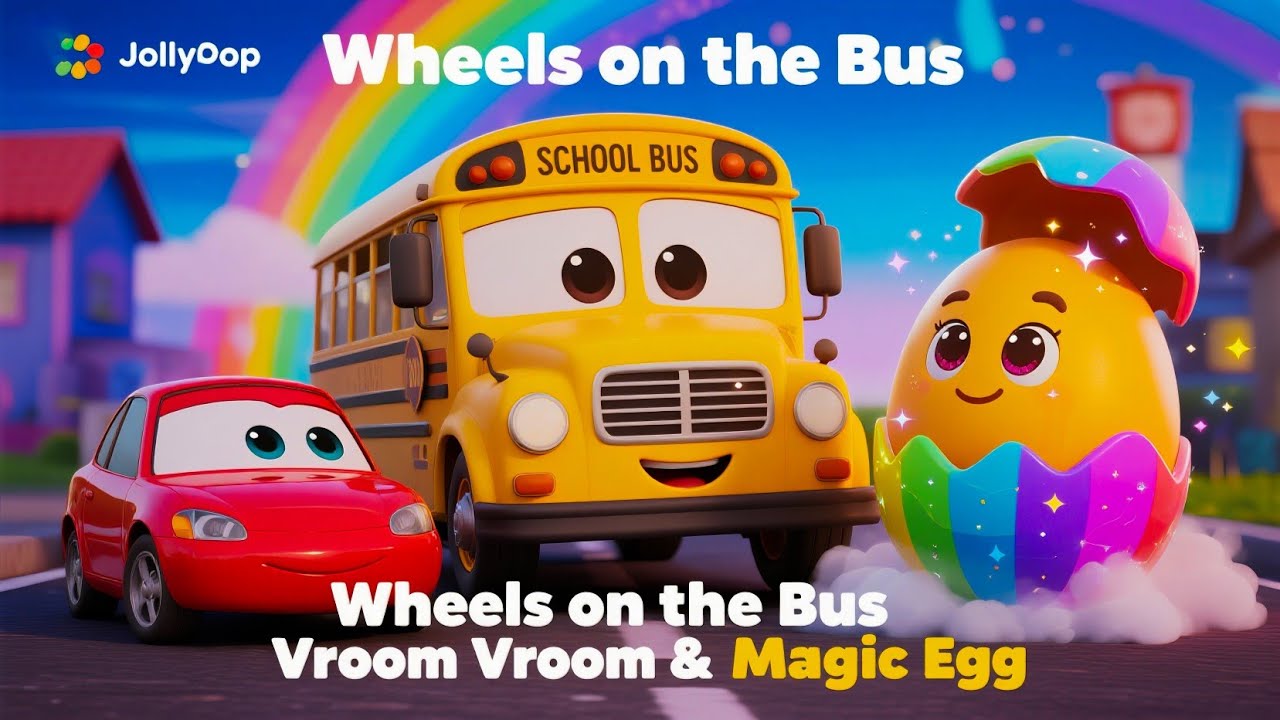 Wheels On The Bus, Vroom Vroom & Magic Eggs | Top 3 Rhymes for Kids ...