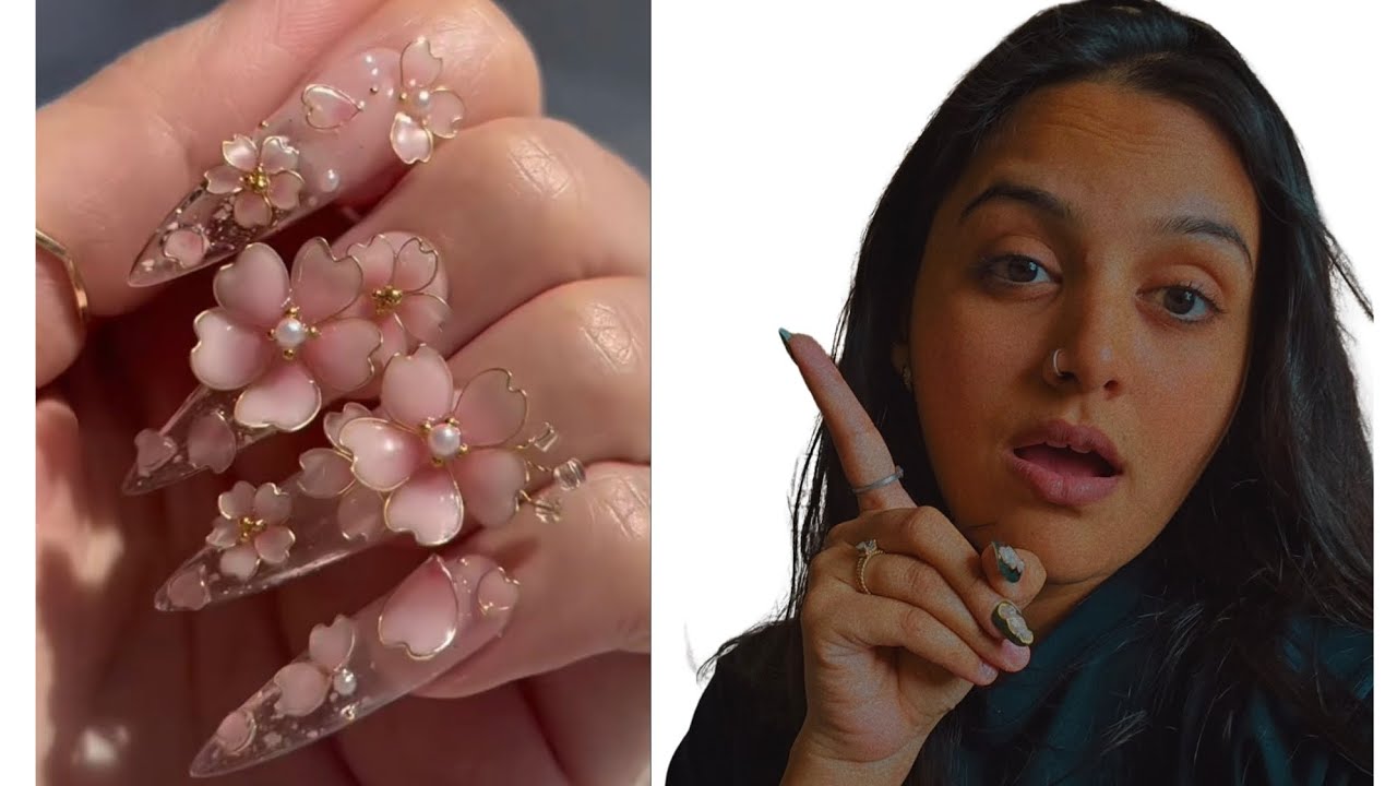 Recreating this ₹3000 Nails at Home for Cheap - YouTube