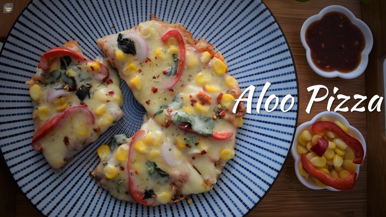 क्रिस्पी आलू पिज्जा | Aloo Pizza Recipe |आसान आलू पिज़्ज़ा | No यीस्ट ...