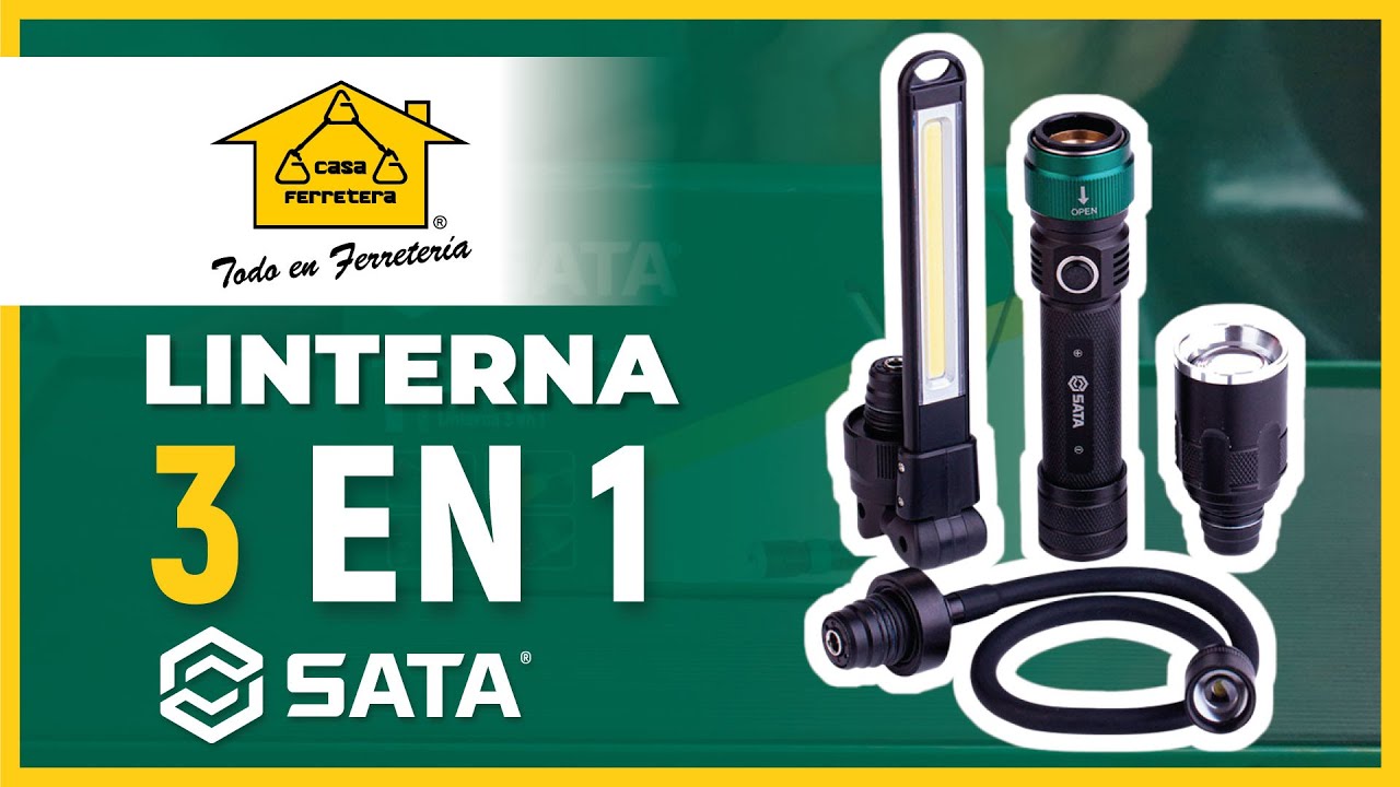LINTERNA SATA 3 EN 1 - YouTube