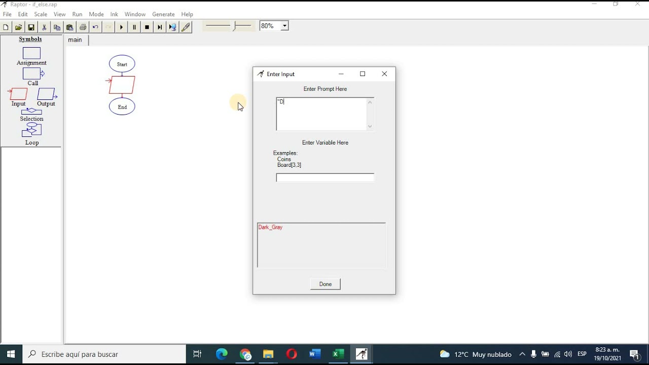 Sentencia IF ELSE en Raptor - YouTube