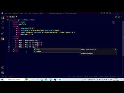 HTML heading tag - YouTube