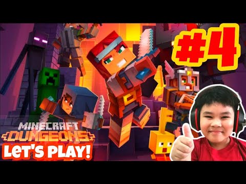 HOW TO BEAT EVOKER | Kid plays Minecraft Dungeons | 04 - YouTube