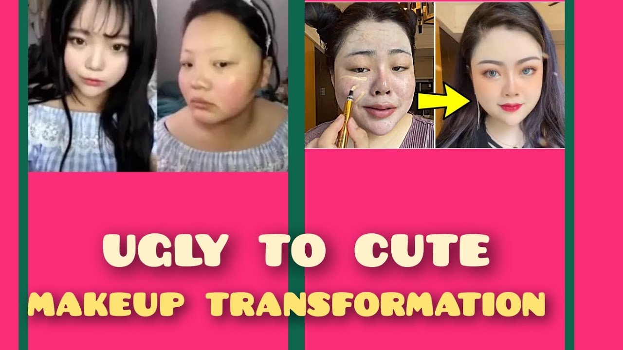 amazing makeup transformation/ugly to cute #beauty - YouTube