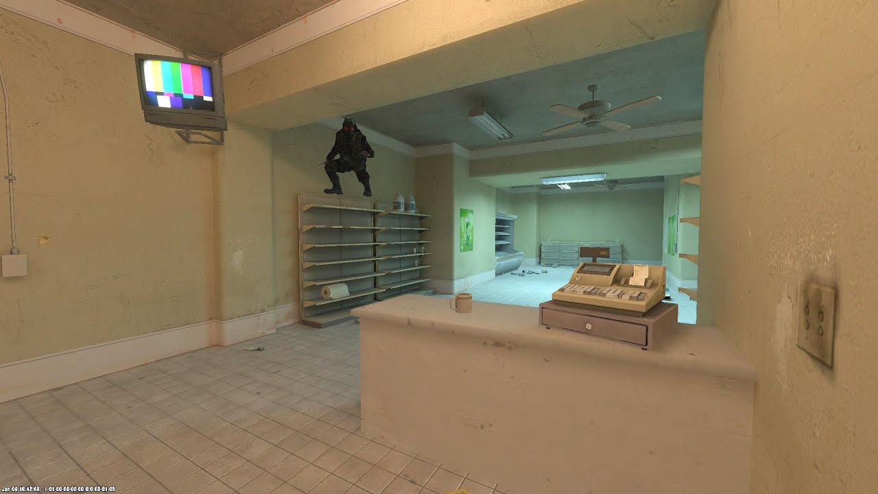 CS2: kitchen jump to shelf - YouTube