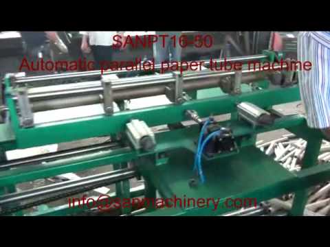 SANPT16 50 Automatic parallel paper tube making machine with inline ...