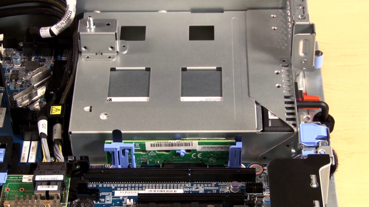 Lenovo ThinkSystem SR530 removing an M.2 backplane - YouTube