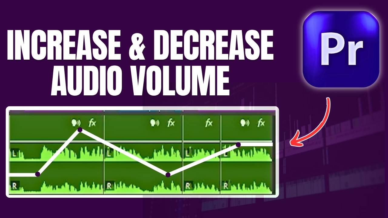 How to Decrease and Increase Audio Volume in Premiere Pro | Beginner Masterclass - YouTube