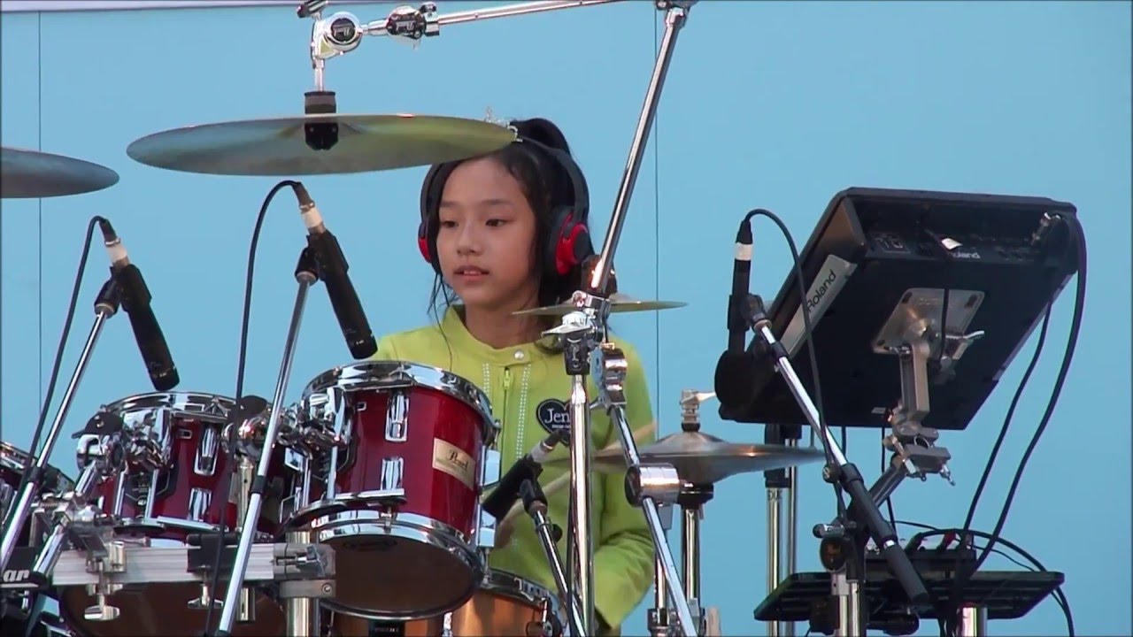 Drums KANADE SATO 3 -3 kawaguchi JAZZ FES 2015 - YouTube