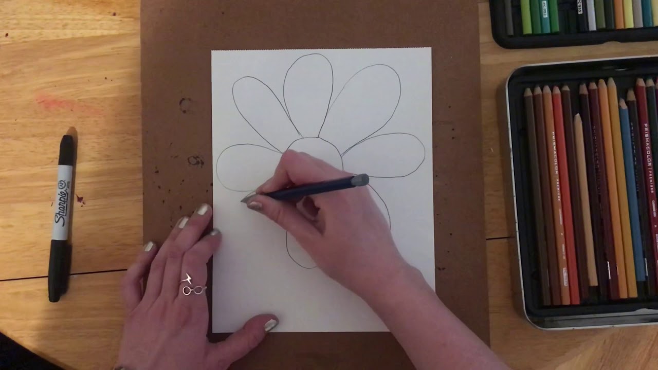 HPS Creative: How to Draw: Flowers with Ms. McGeehin - YouTube