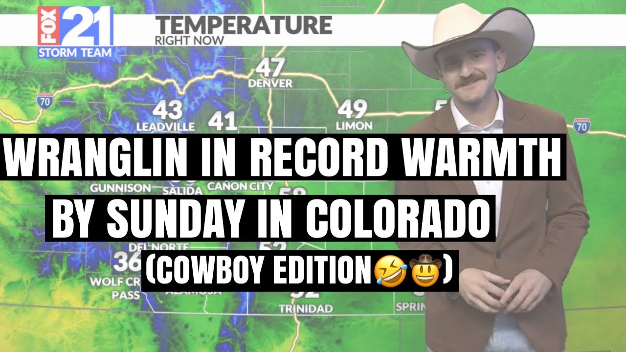 Cowboy Meteorologist Rounds Up the Forecast in Colorado - YouTube