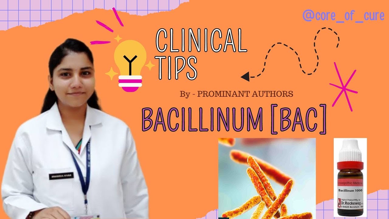 BACILLINUM || NOSODE || HOMOEOPATHIC MEDICINE || CLINICAL TIPS || MM ...
