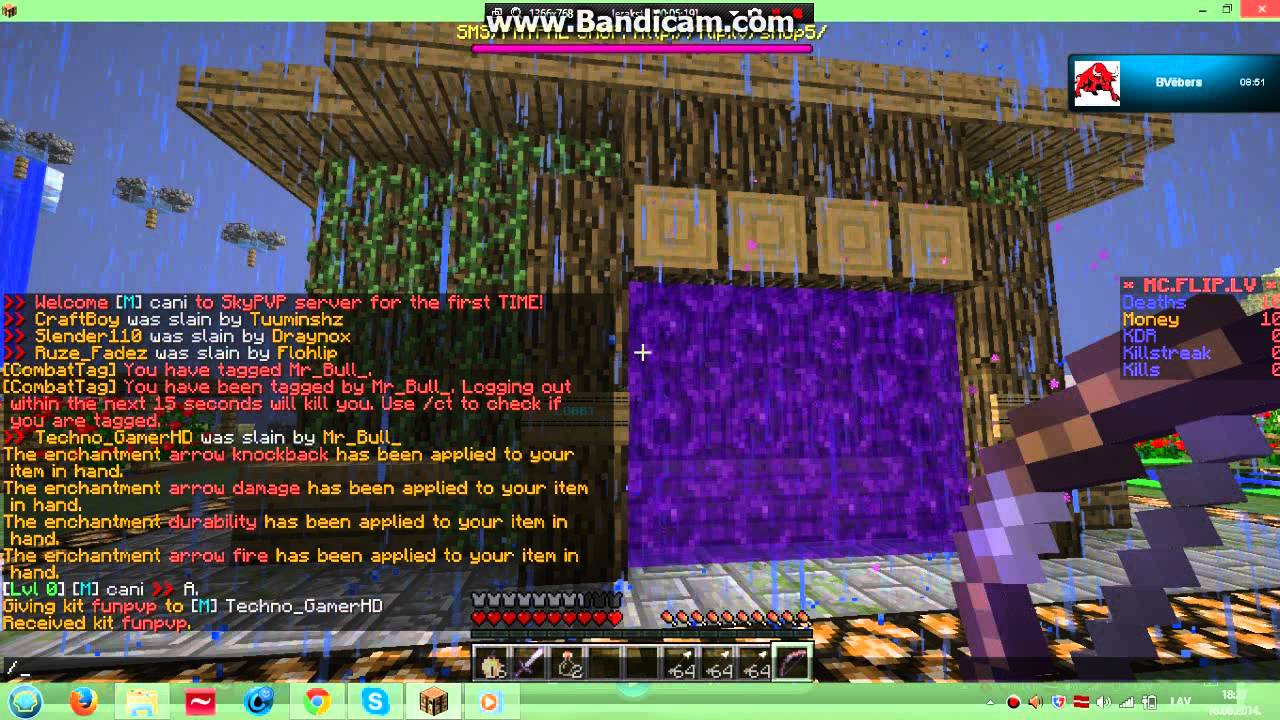 Minecraft [LV] FUN SKY PVP EP2! - YouTube