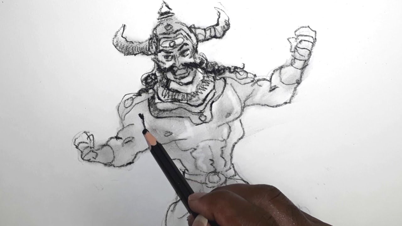 How To Draw Ravan [ ramayana ] Pencil Drawing Step By Step @HAASTV2010 ...