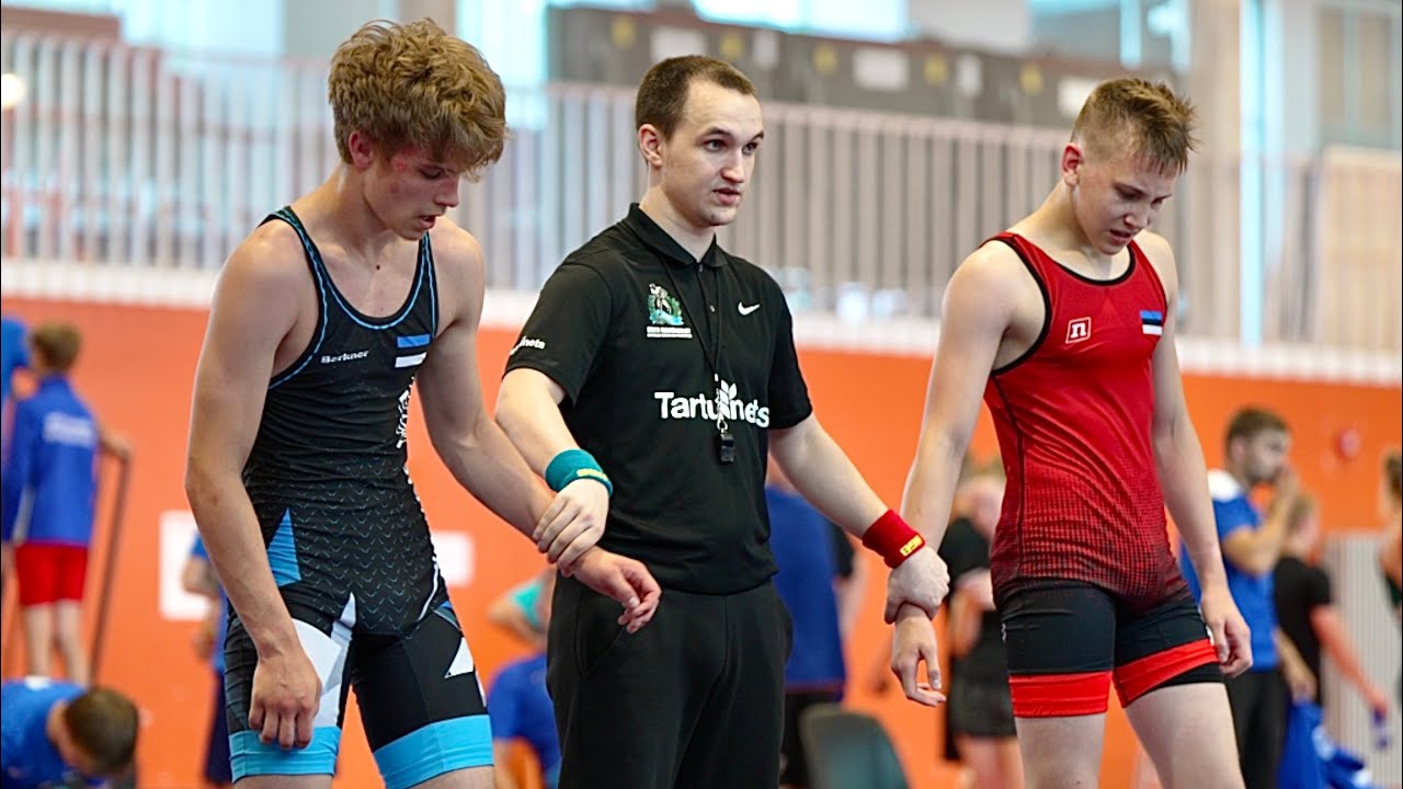 U17 Tanel Laisarv (EST) vs Markus Abilon (EST) 65kg. Greco-roman boys ...
