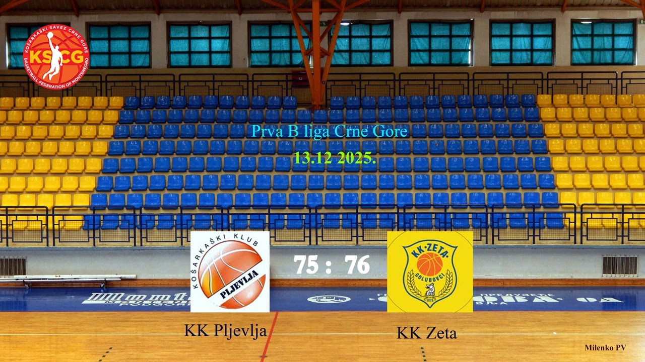 KK Pljevlja - KK Zeta (67 : 67) 75 : 76 PRODUŽETAK - YouTube