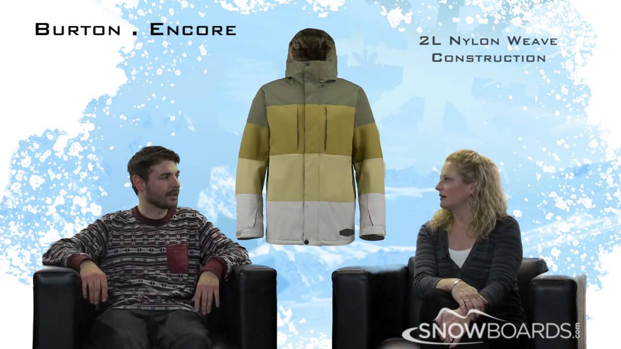 2014 Burton Encore Mens Jacket Overview by SnowboardsDOTcom - YouTube