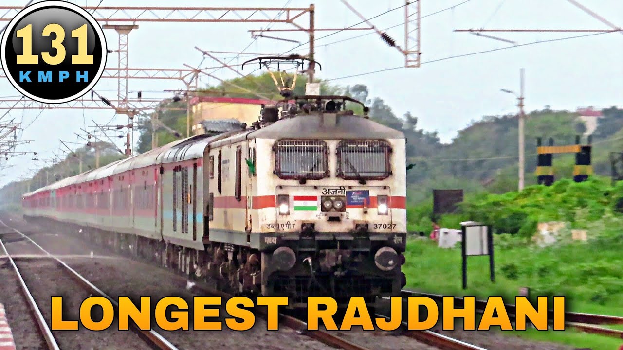 First Electric Run of India's Longest Rajdhani Express | From Vadodara ...