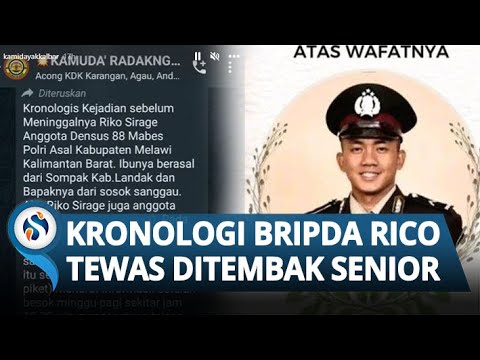 Kronologi Tewasnya Bripda Rico Diduga Ditembak Seniornya, Ortu Korban ...