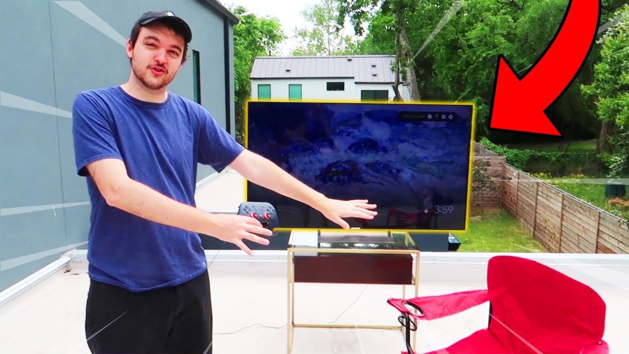I Played Video Games On My Roof... - YouTube