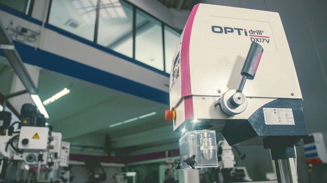 OPTIMUM - OPTIdrill DX 17V Tischbohrmaschine - YouTube