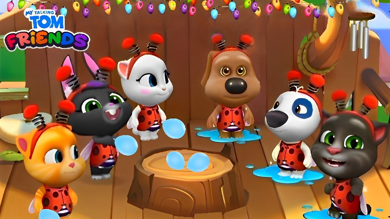 🐞Ladybug's Fun Party🐞🎉 in🌴Treehouse🌴My Talking Tom Friends Gameplay ...