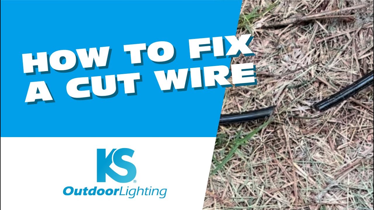 How to fix a cut wire! - YouTube