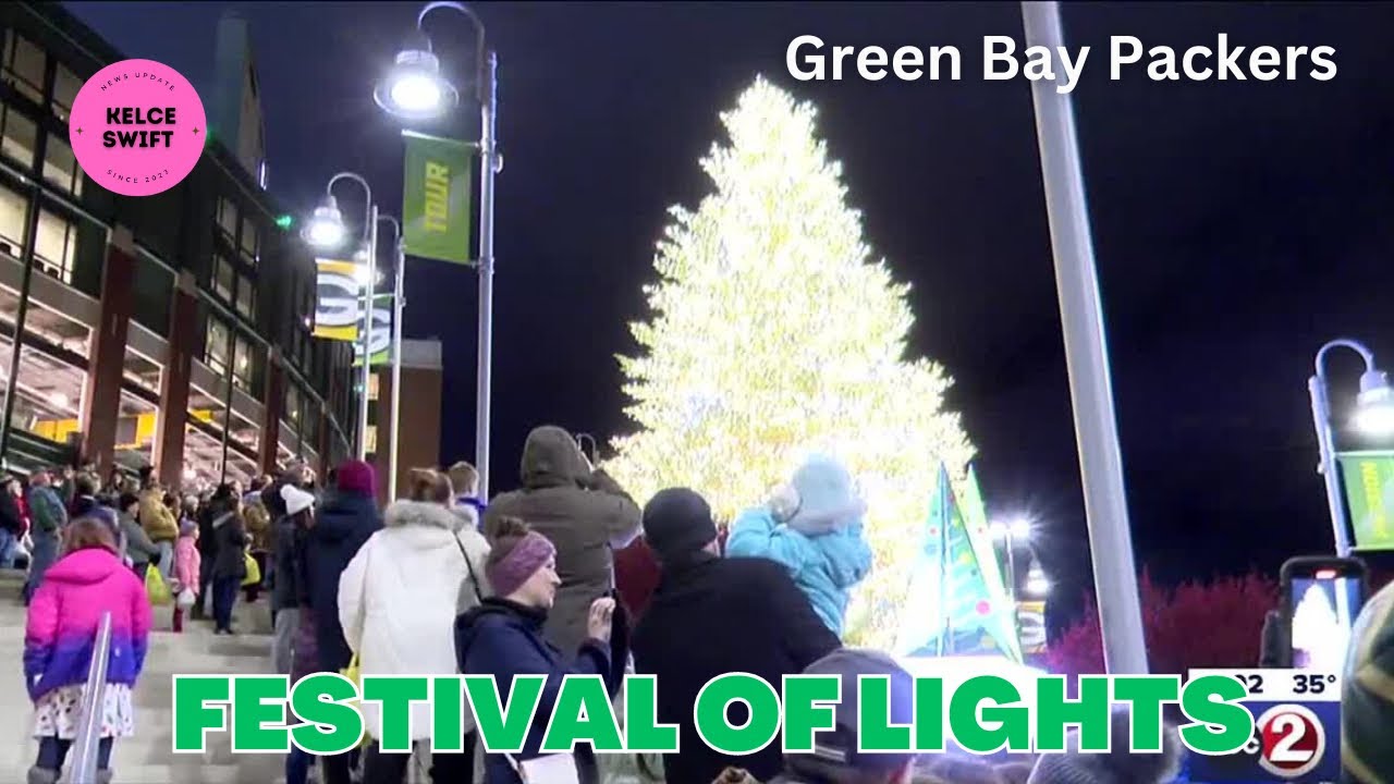 Green Bay Packers HOSTED 17th Annual Festival of Lights at Lambeau ...