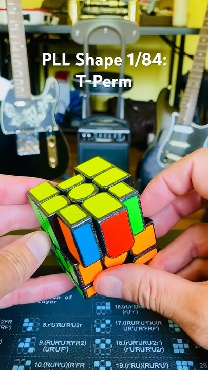 Mirror Cube PLL Recognition: Shape 1/84- T Perm #rubikscube #rubik # ...