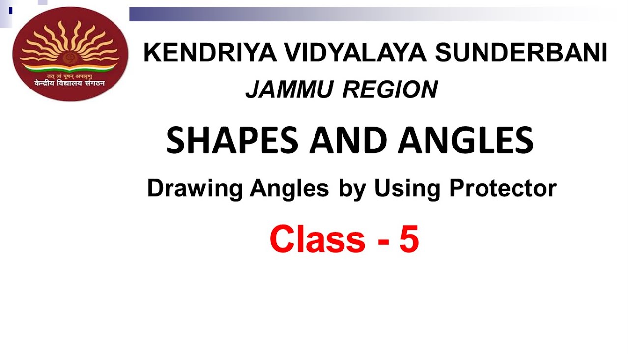 Maths Class-5 Chapter-2 Shapes and Angles | Drawing Angles by Using ...