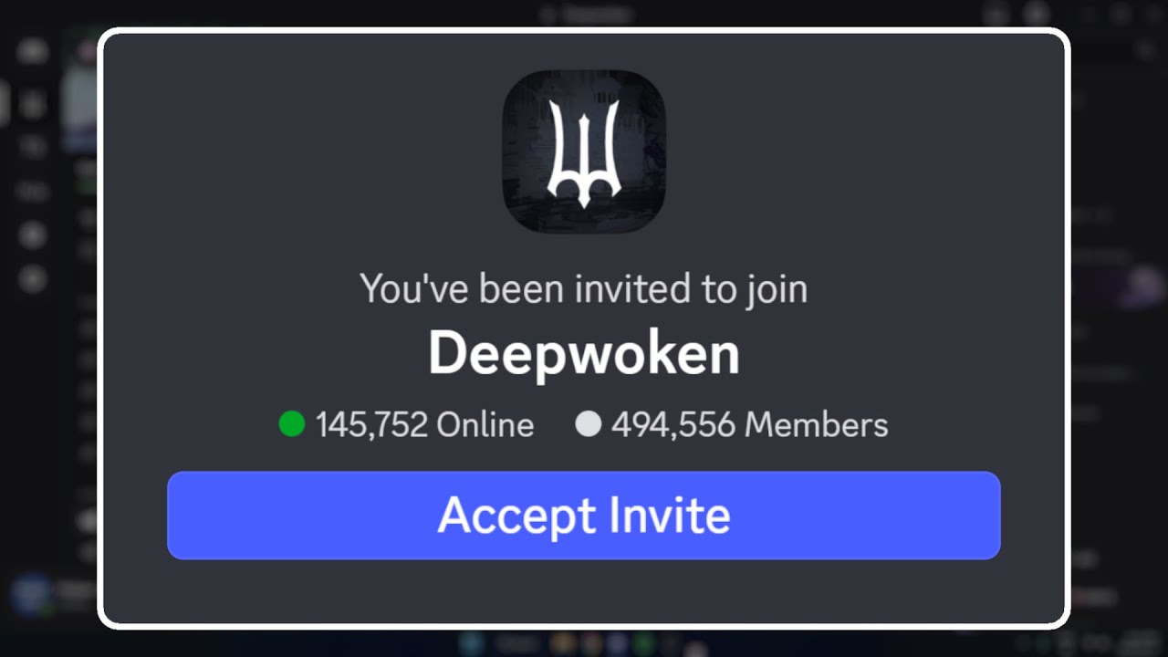 How to Join Roblox Deepwoken Discord Server - YouTube