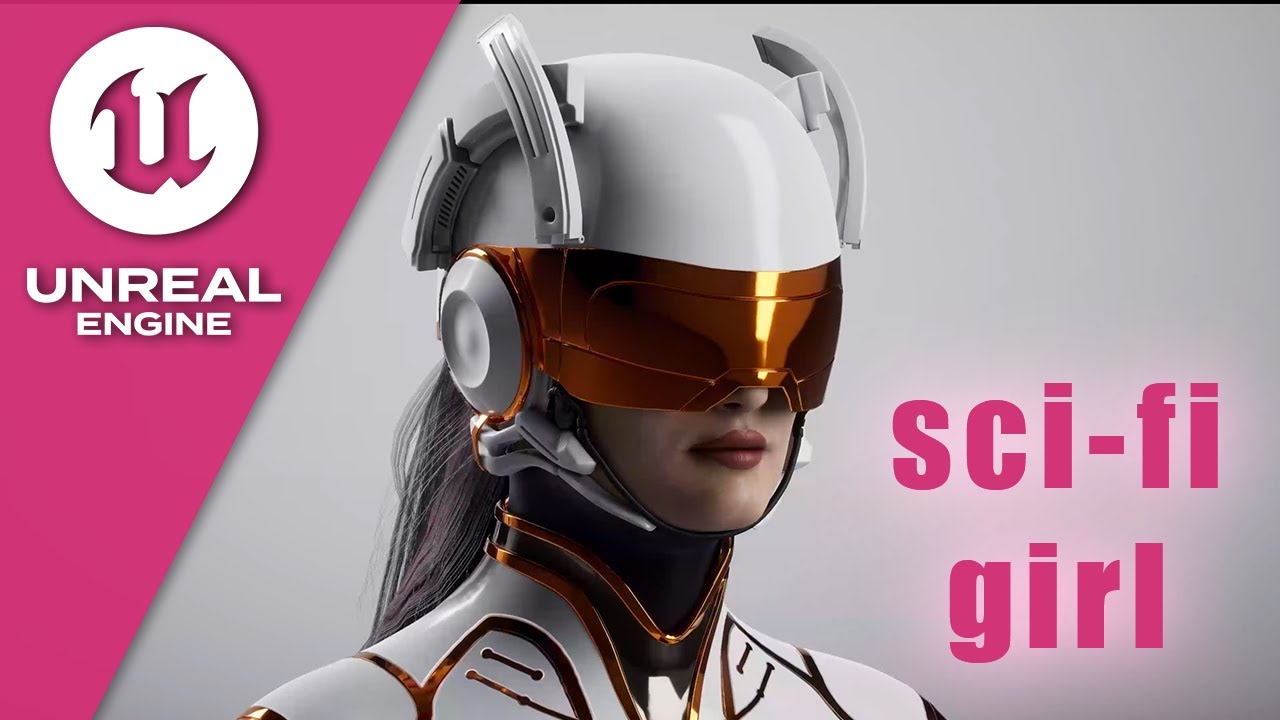 Realistic game ready sci-fi girl Unreal engine presentation - YouTube