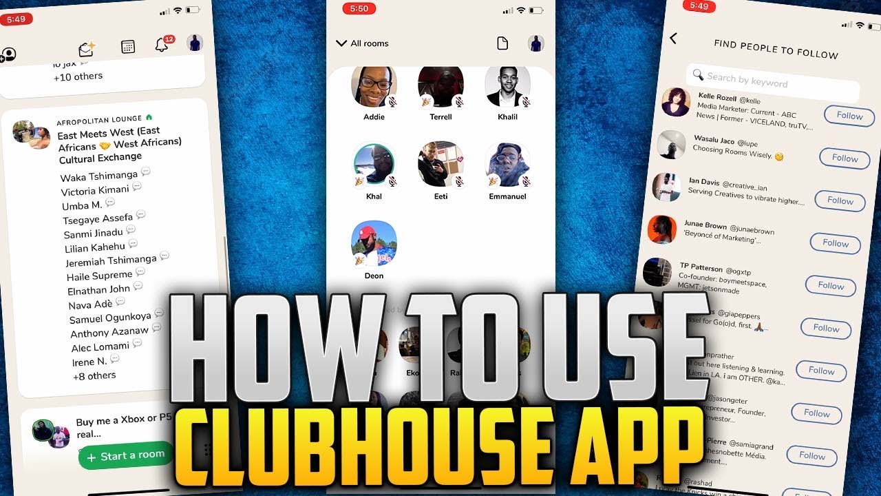 HOW TO USE #CLUBHOUSE APP | VISUAL - YouTube