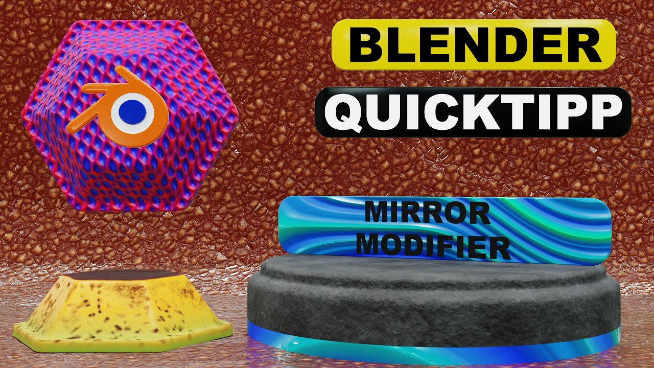 Blender Quicktipp Tutorial / Mirror Modifier - YouTube
