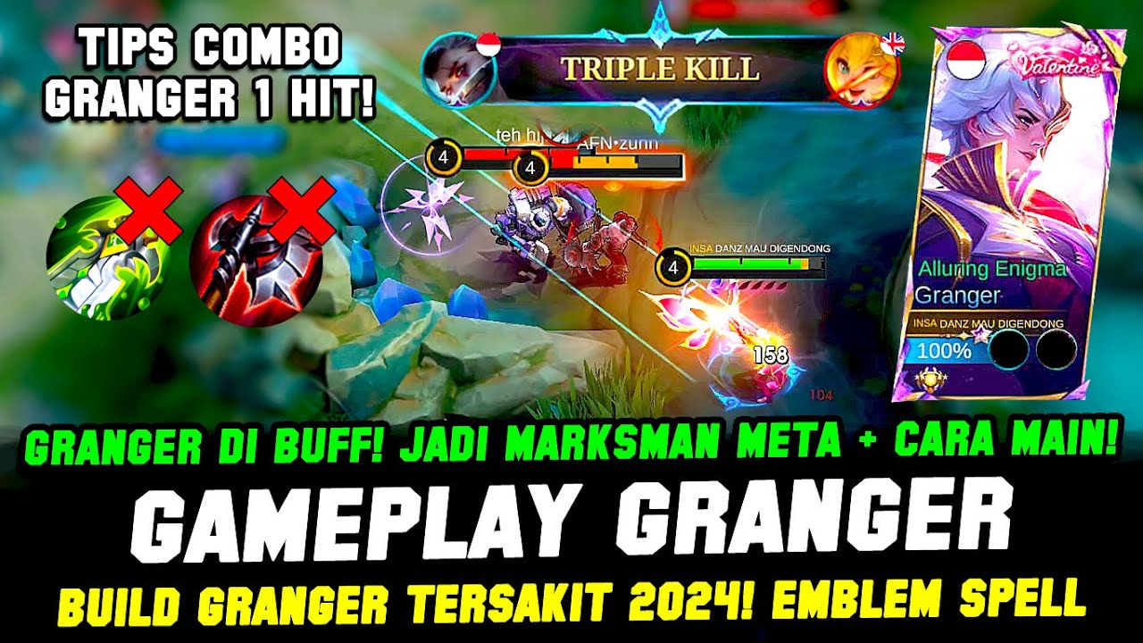 Gameplay Granger Buff Cara Main Granger Patch Terbaru Build Granger