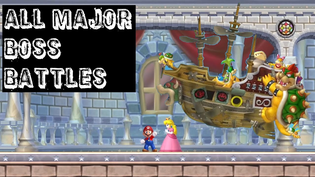 All Major Boss Battles in New Super Mario Bros. U - YouTube