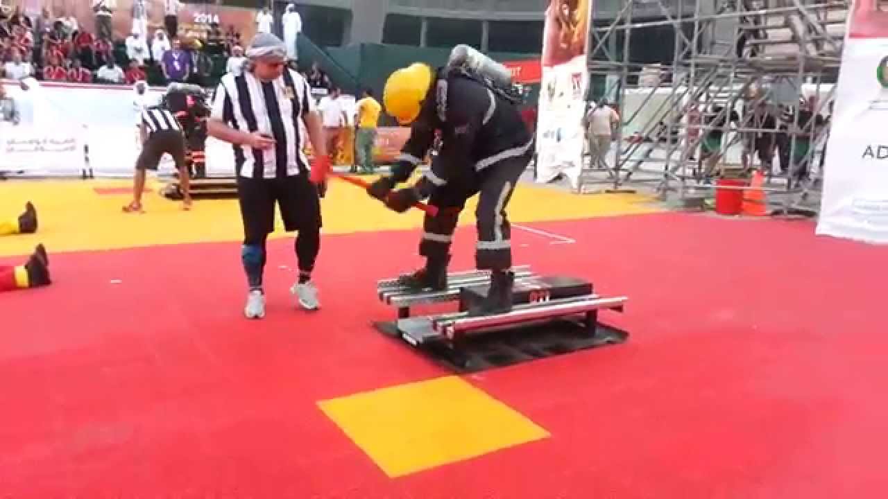 Lee Phillips (UK) v Gerd Muller (Germany) 911 UAE World Firefighter ...