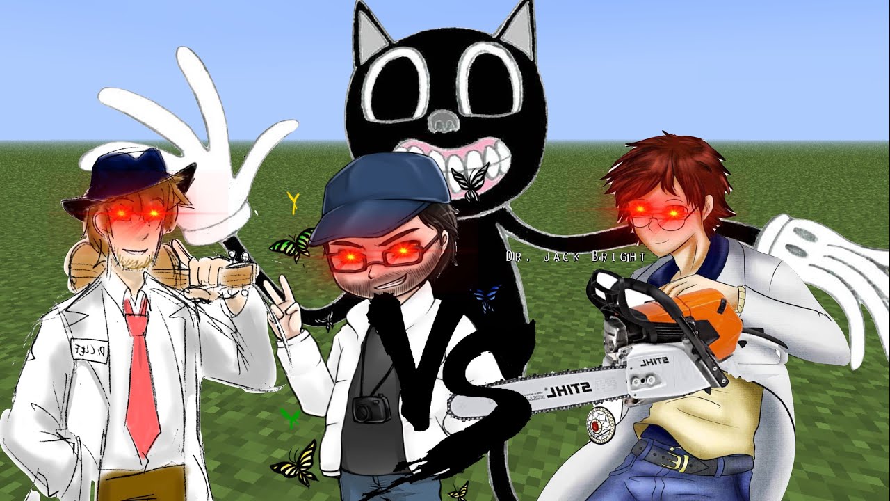 Cartoon Cat vs Dr. Bright, Dr. Clef and Dr. Kondraki (Trevor Henderson ...