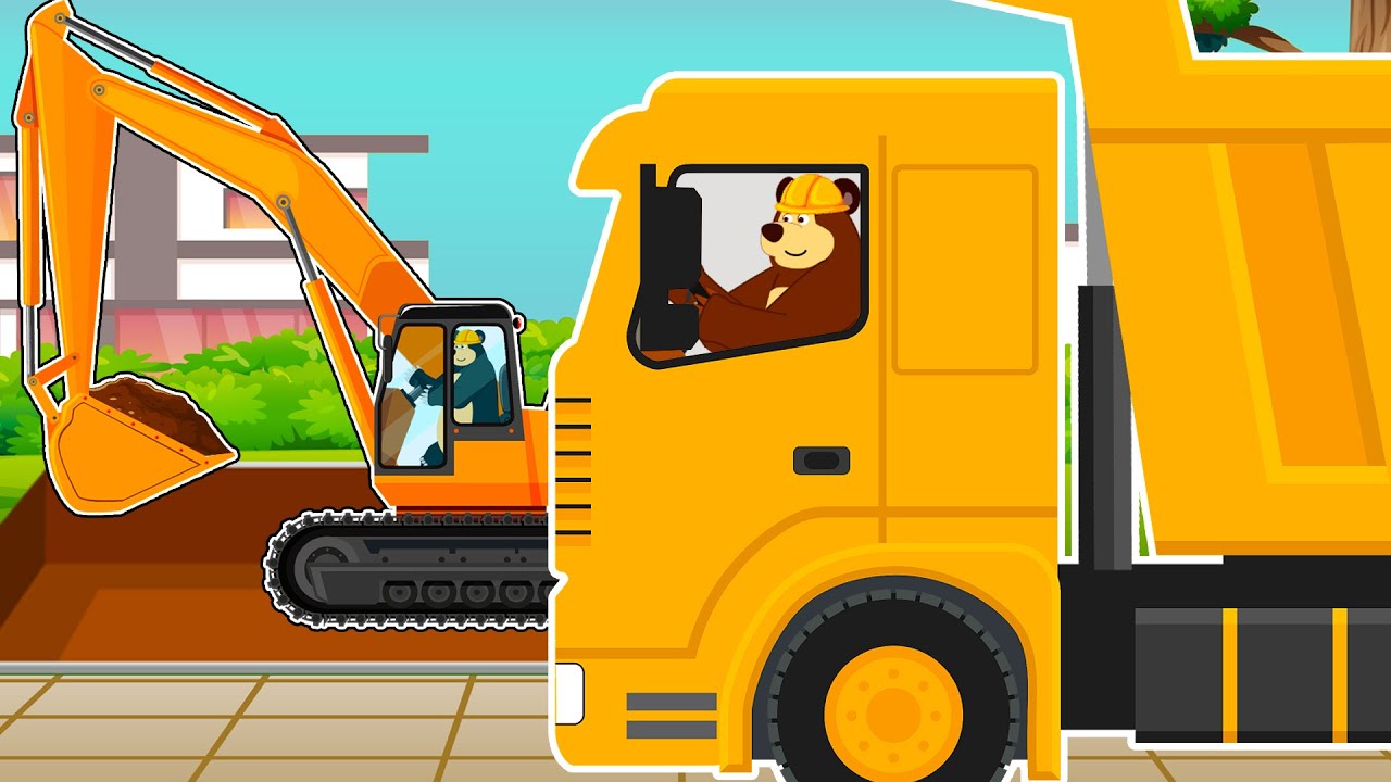 The bear Construction: Construction of Swimming Pools - Dump Truck ...