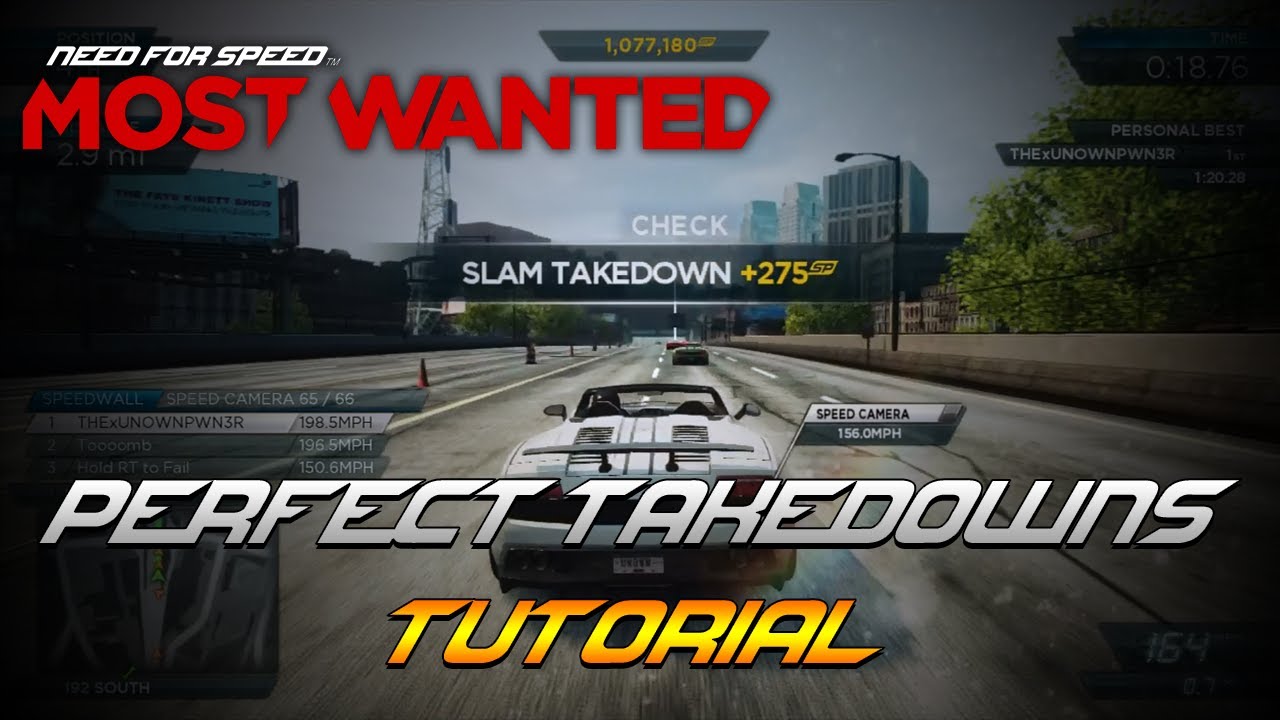 NFS Most Wanted Tips and Tricks: How to do A PERFECT Takedown! (NFS01 ...