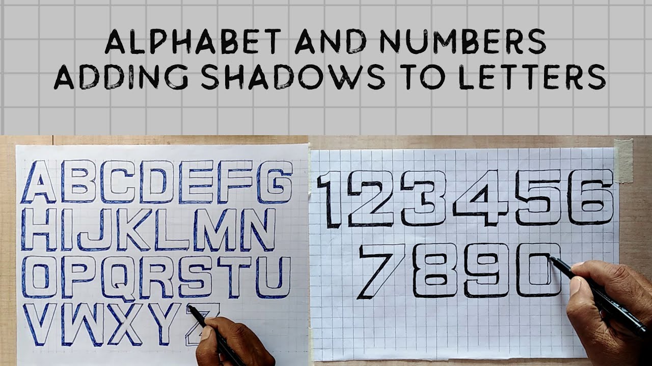 Alphabet And Numbers Adding Shadows To Letters YouTube alphabet-and-numbers-adding-shadows-to-letters-youtube