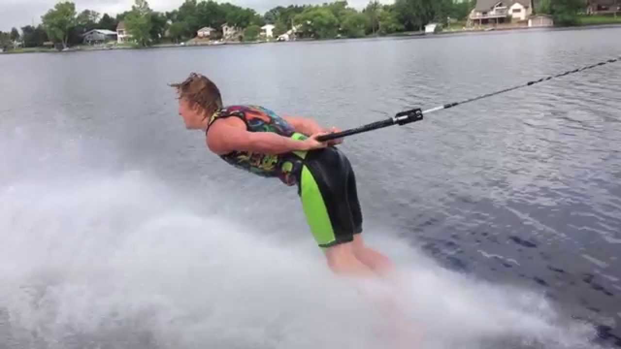 Take a spin with barefoot water skier Ben Groen - YouTube