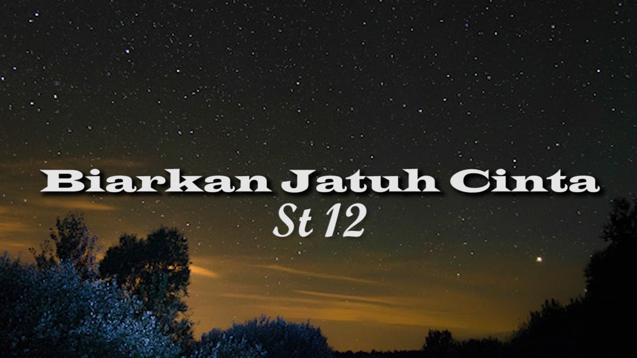 Biarkan Jatuh Cinta - ST12 ( Lirik / Lyrics ) - YouTube