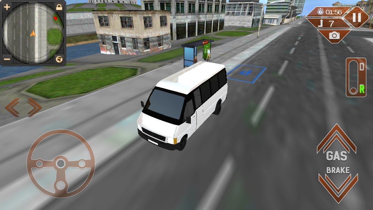 Real Mini Bus Pick Up Passenger Game || Mini Bus Road Racing Game ...