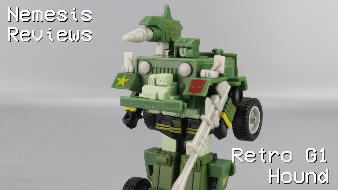 Nemesis Reviews Transformers Retro G1 Hound (2023 Reissue) - YouTube