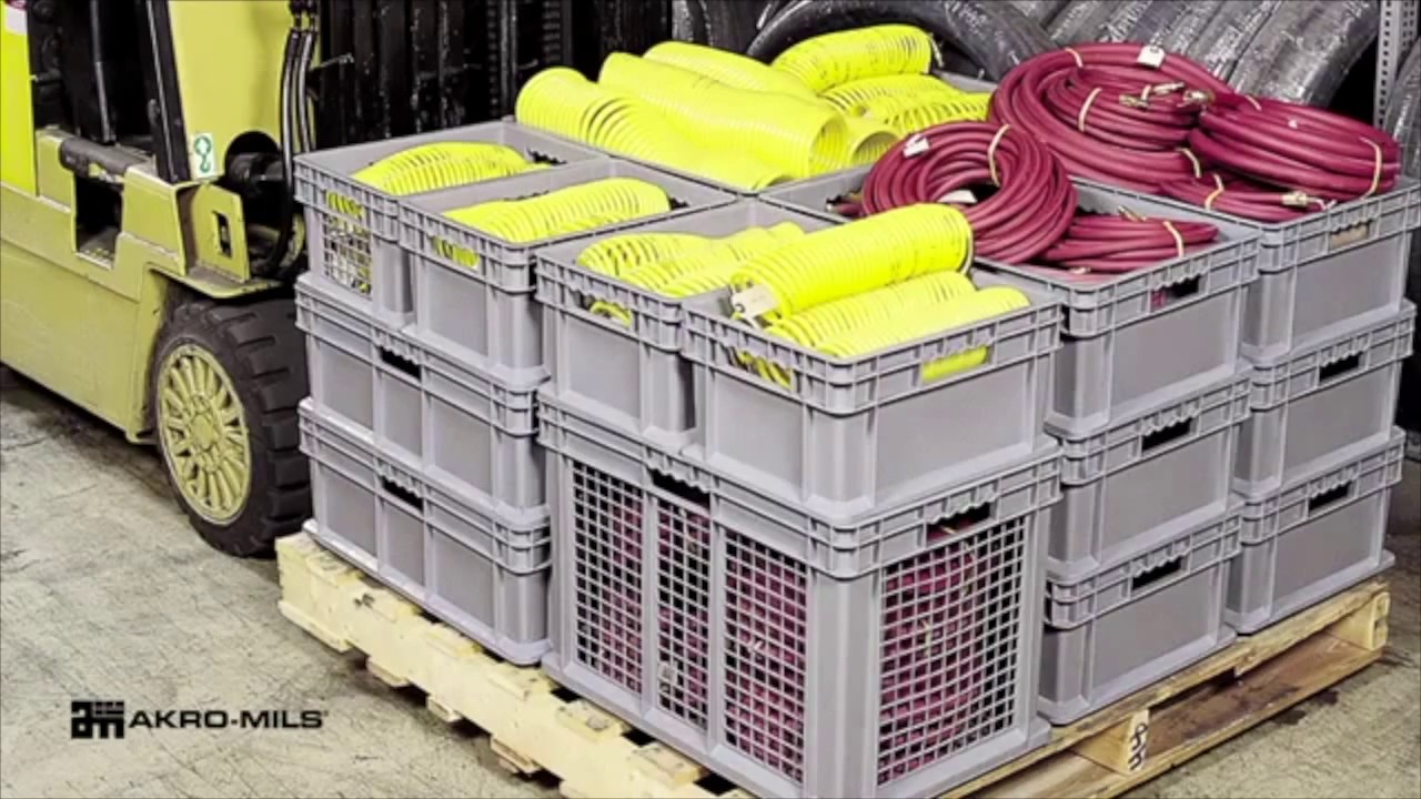 Akro-Mils Straight Wall Plastic Containers let you maximize space in ...