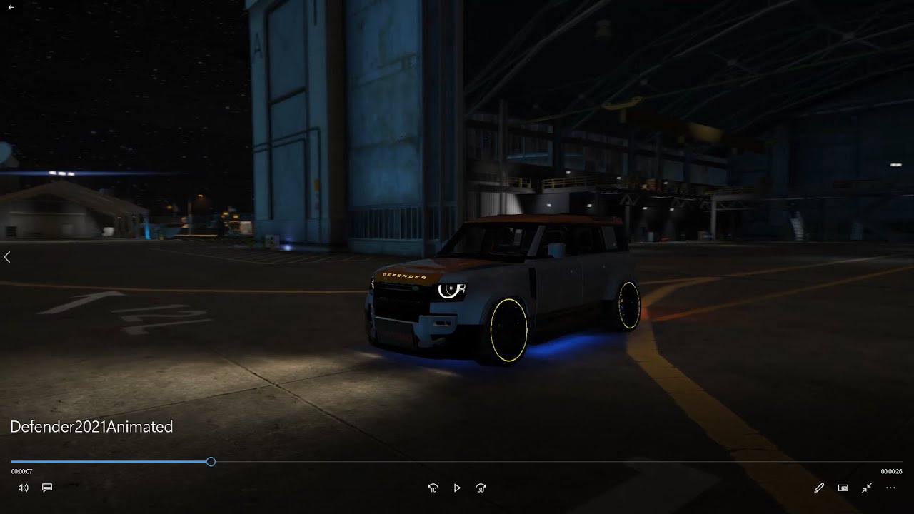 Defender 2021 Custom Animated Lights Fivem GTA V - YouTube