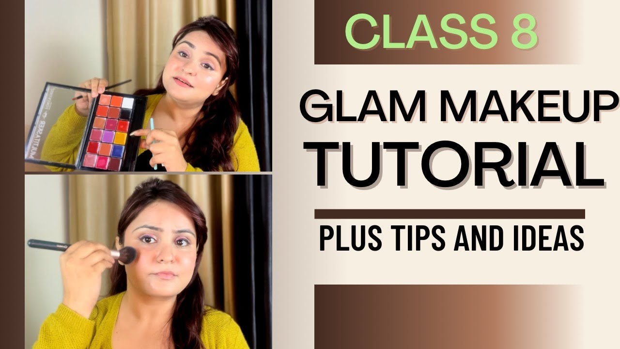 Glam/ Glass Skin Makeup Look Tutorial..... Quick and easily done in 10 ...
